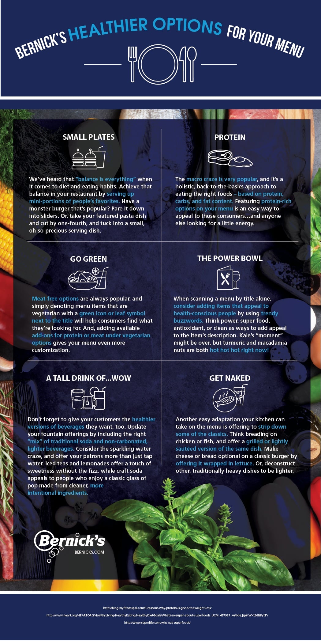 Healthy Options for Your Menu: An Infographic for Food & Beverages